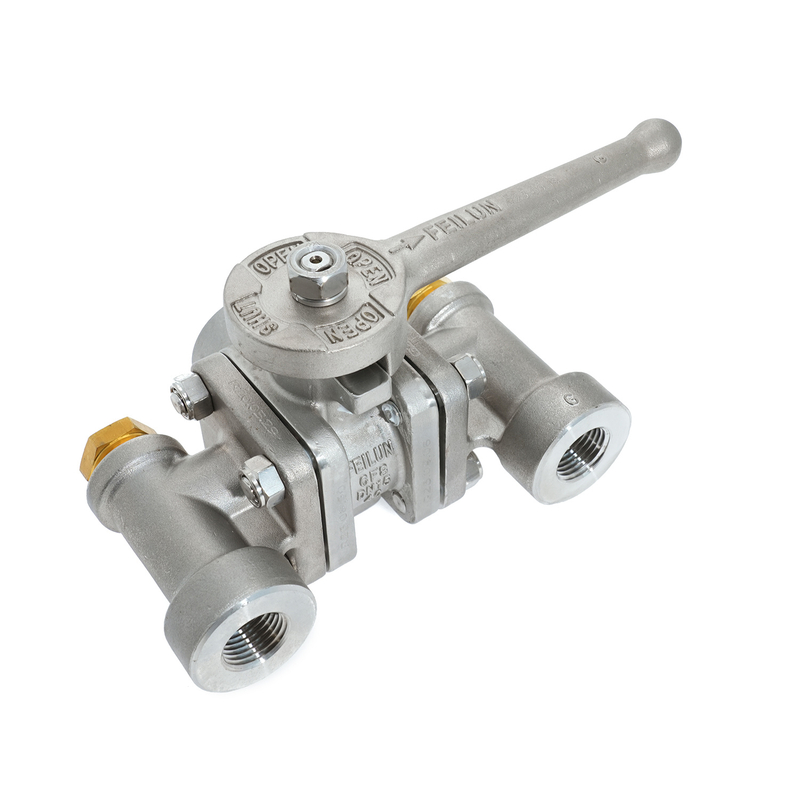 DQS-25 Cryogenic Diverter Ball Valve Used for Liquid Storage Tank from ...